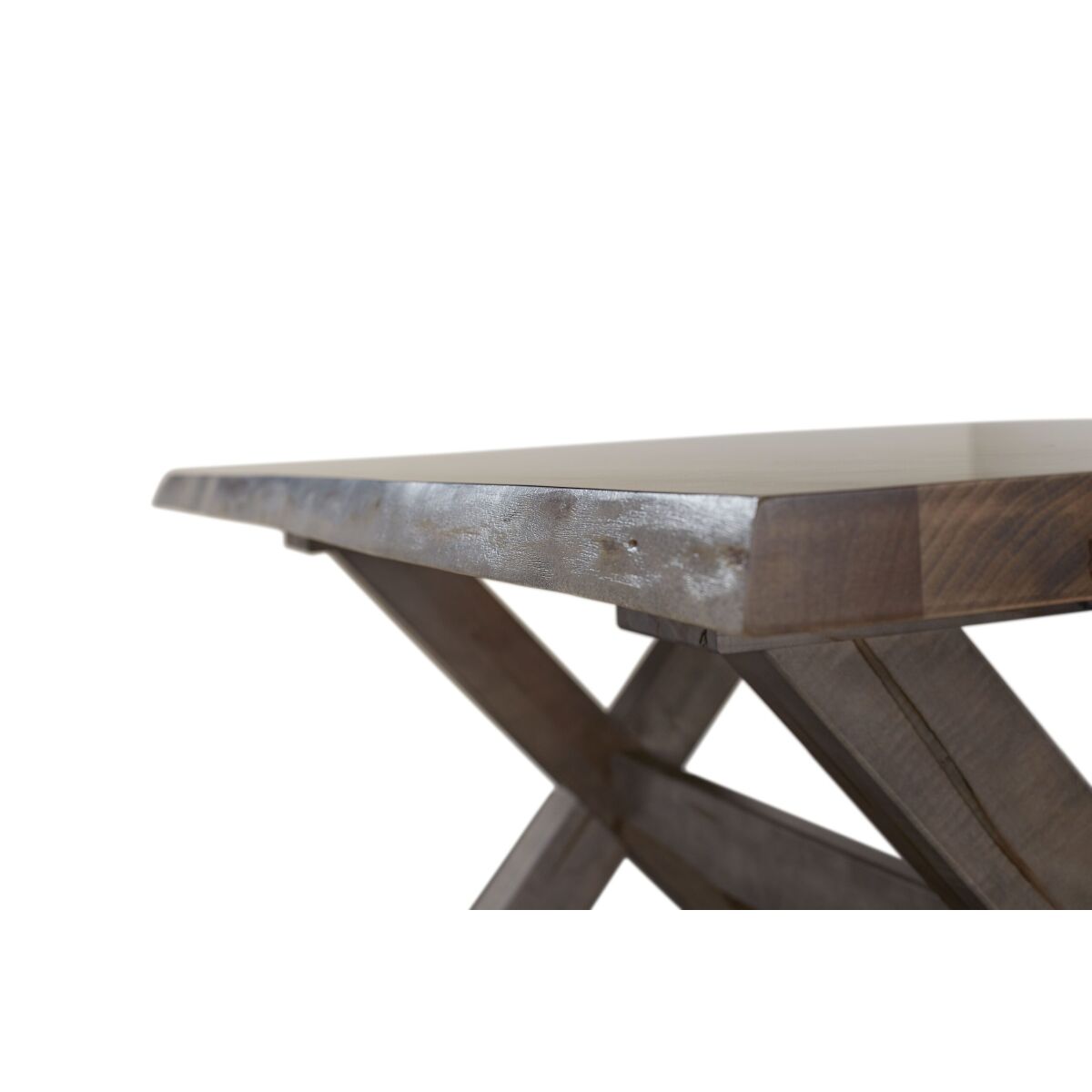 Benchmade Crossbuck Maple Live Edge Dining Table – Talsma Furniture ...