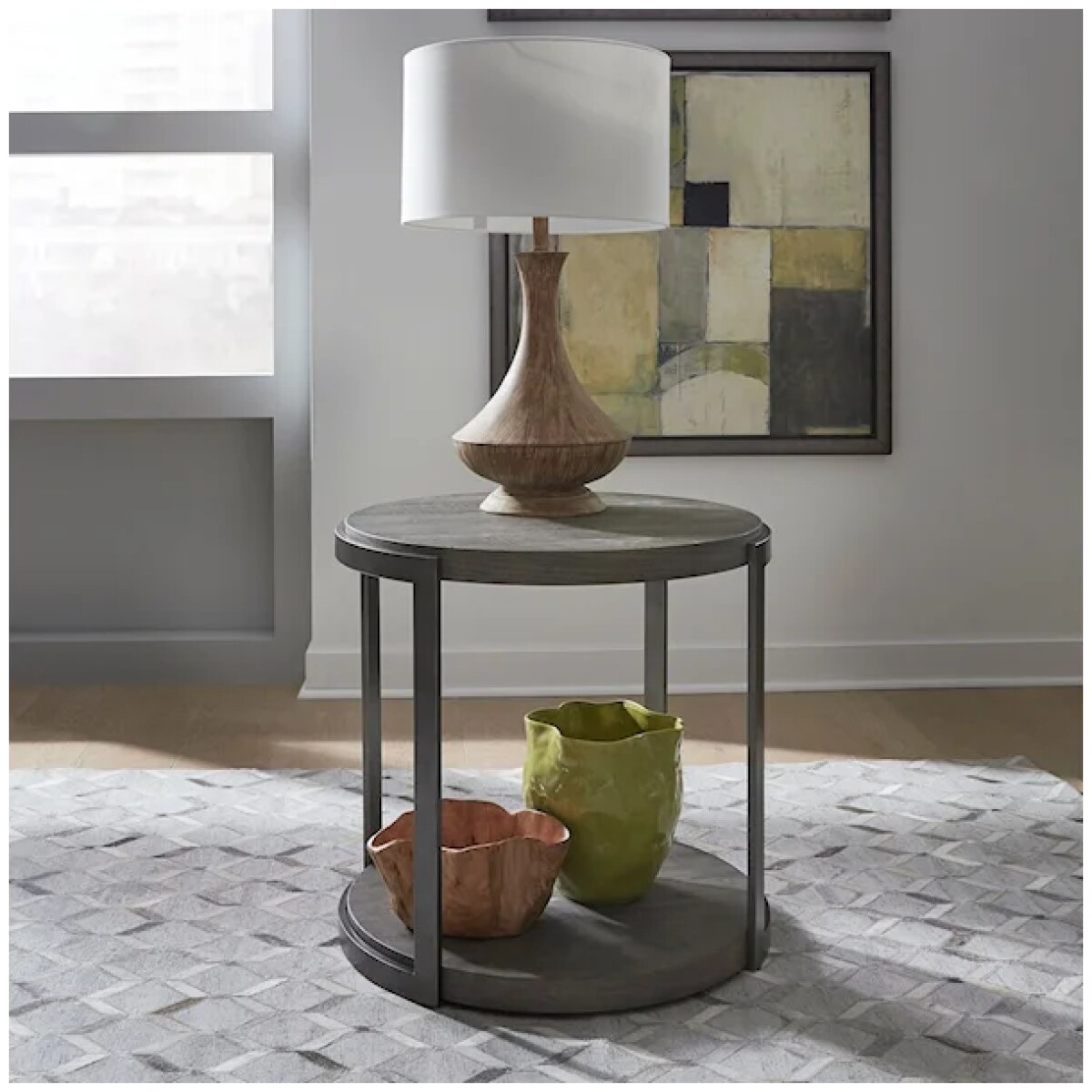 Modern View Round End Table – Talsma Furniture - West Michigan's ...
